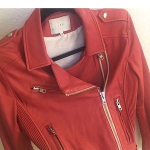 IRO | Jackets & Coats | Iro Cherry Red Leather Jacket | Poshmark